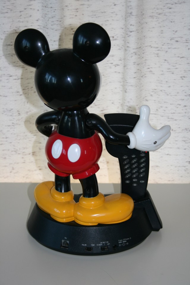 Mickey Mouse ANIMATED Talking Cordless PHONE | Disleelandia