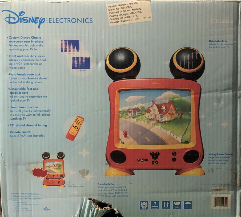 Disney 13″ Mickey Mouse Television with Remote | Disleelandia