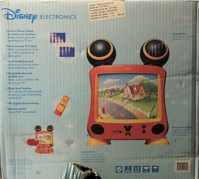 Disney 13″ Mickey Mouse Television with Remote | Disleelandia