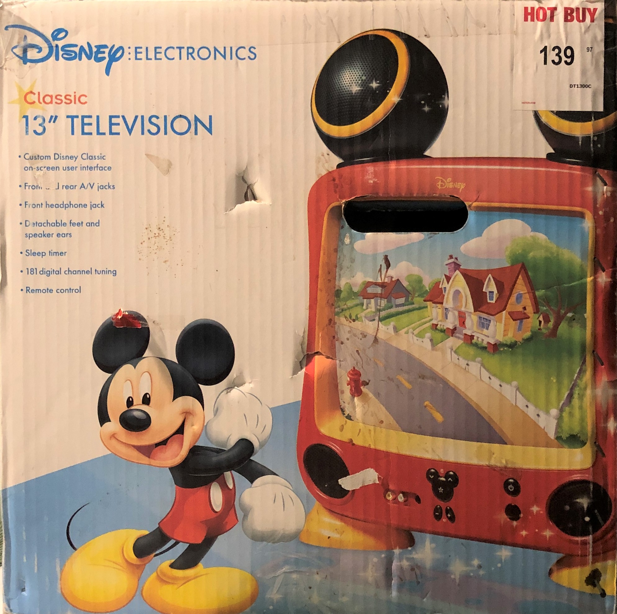 Disney 13″ Mickey Mouse Television with Remote | Disleelandia