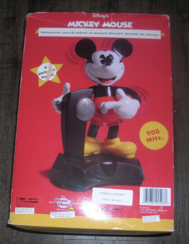 Mickey Mouse ANIMATED Talking Cordless PHONE | Disleelandia