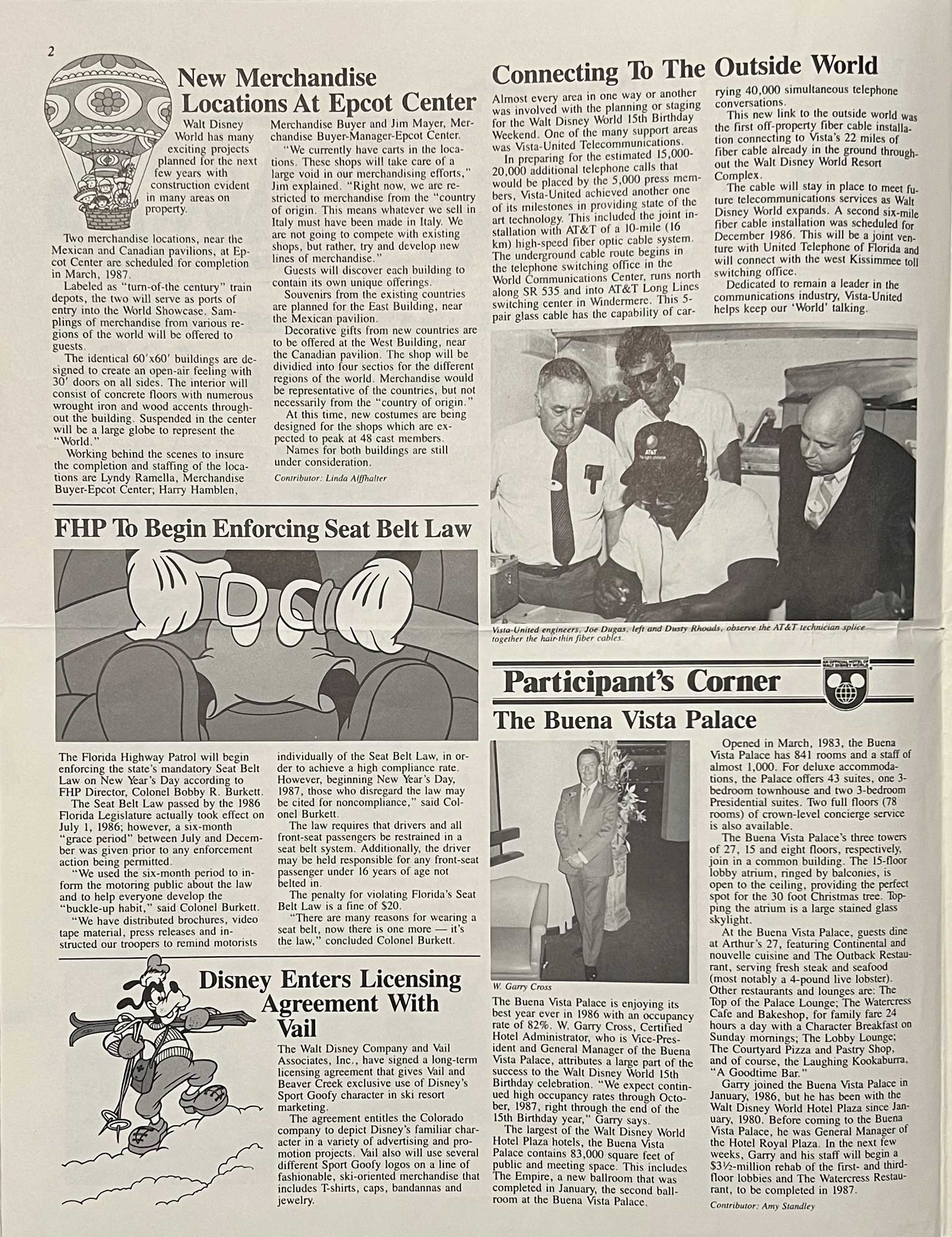 Walt Disney World Eyes & Ears Cast Newspaper | Disleelandia