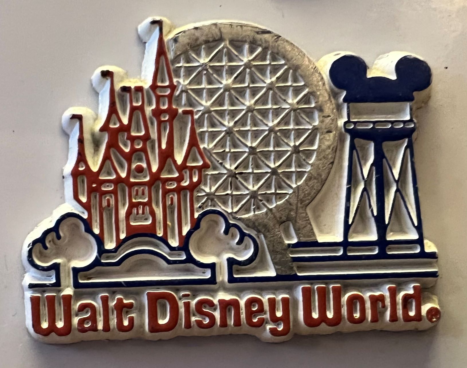 Vintage Walt Disney World 4-Park Magnet | Disleelandia