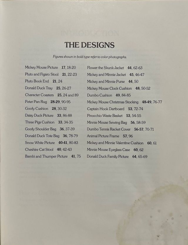 Book Review: Walt Disney Characters Needlepoint Book | Disleelandia