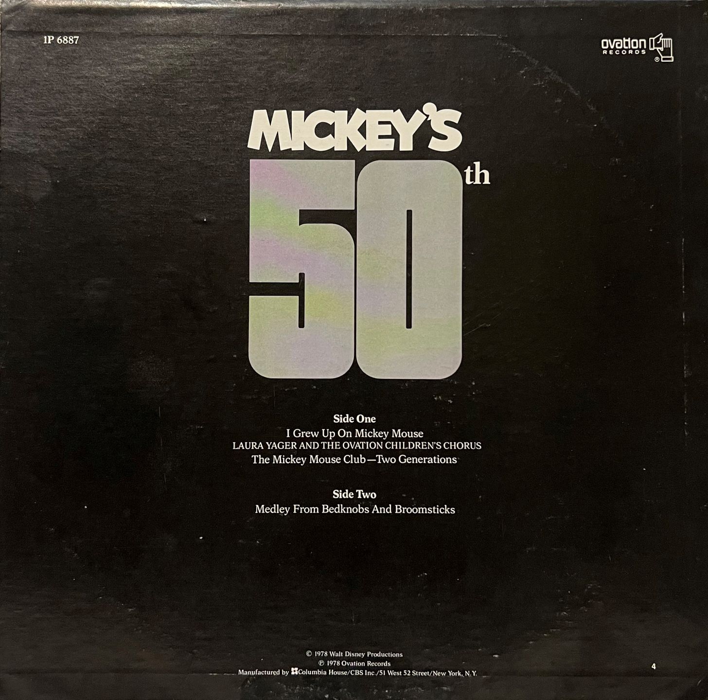 Mickey’s 50th Anniversary LP Record | Disleelandia