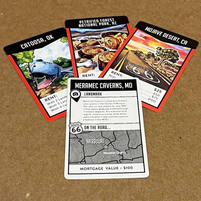 Route 66 Opoly Game by Masterpieces Inc. | Disleelandia