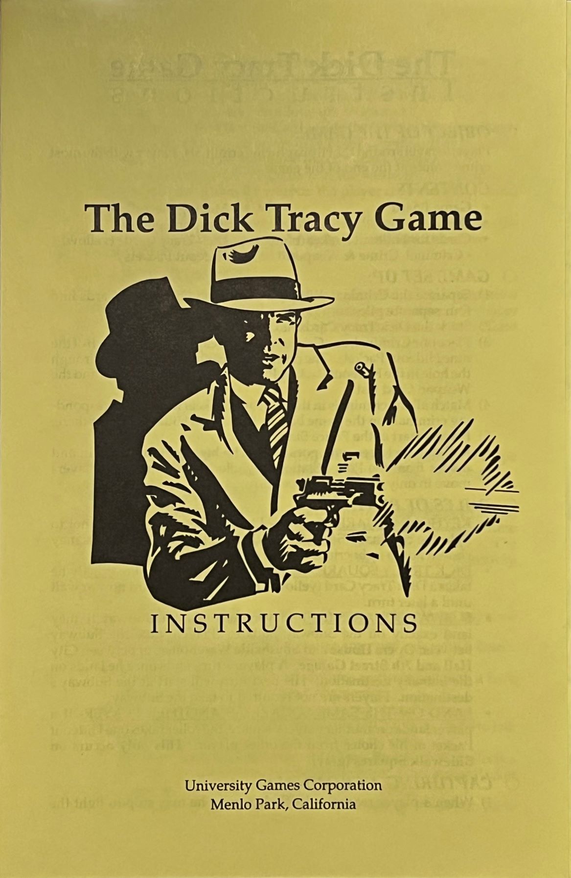Disney’s The Dick Tracy Game by University | Disleelandia