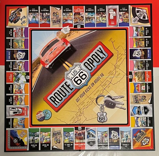 Route 66 Opoly Game by Masterpieces Inc. | Disleelandia