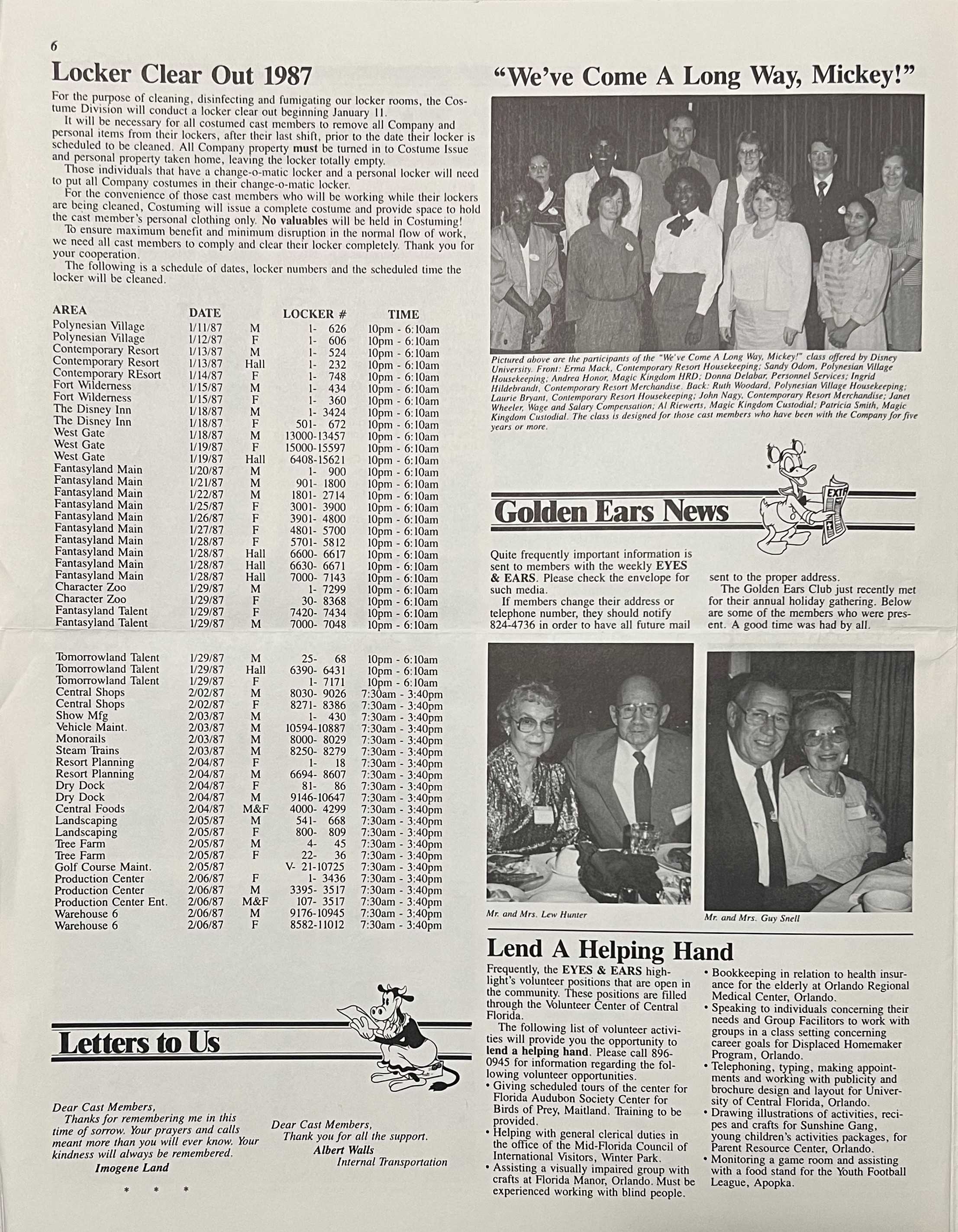 Walt Disney World Eyes & Ears Cast Newspaper | Disleelandia