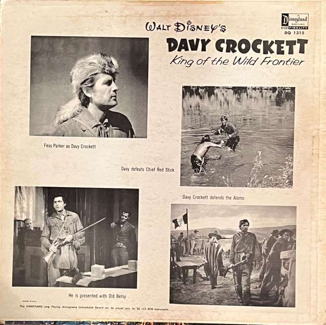 Walt Disney’s Three Adventures of Davy Crockett LP | Disleelandia