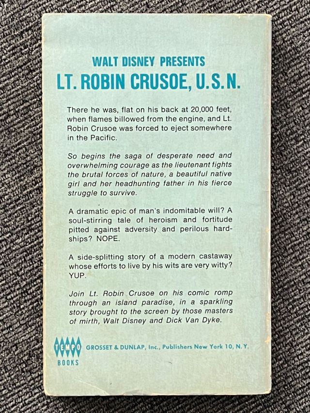 Lt. Robin Crusoe U.S.N. Movie & Book Review | Disleelandia