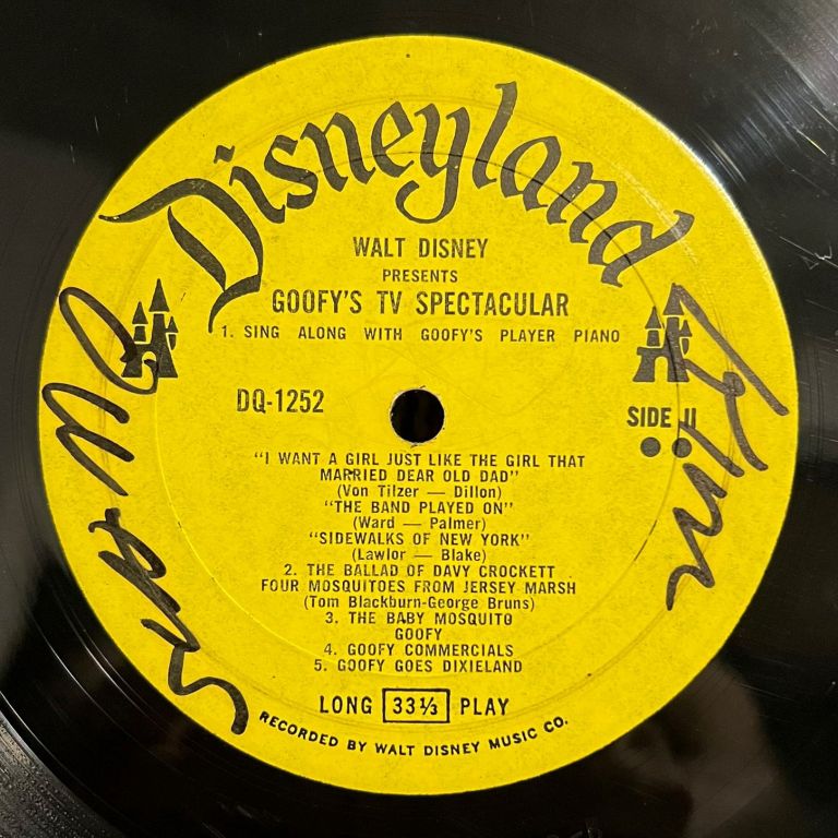 Walt Disney Presents Goofy’s TV Spectacular LP | Disleelandia