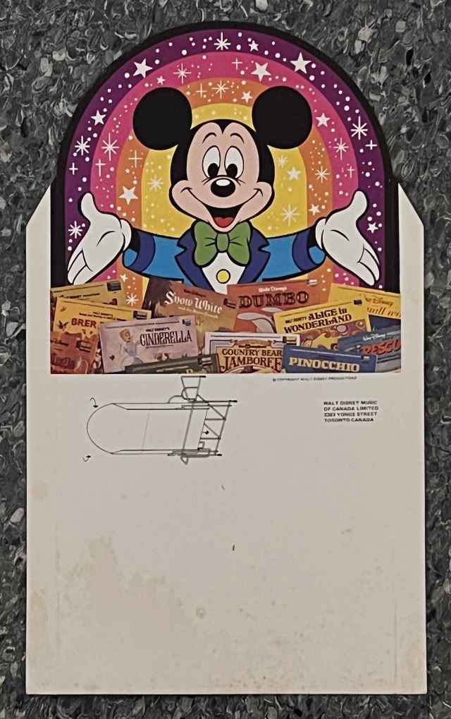 Disneyland Records Cardboard Display Cards | Disleelandia