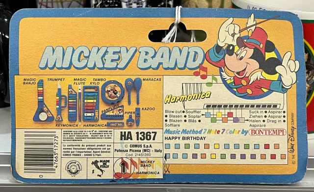 In the Wild: Disney’s Mickey Band Toy Instruments by Bontempi ...