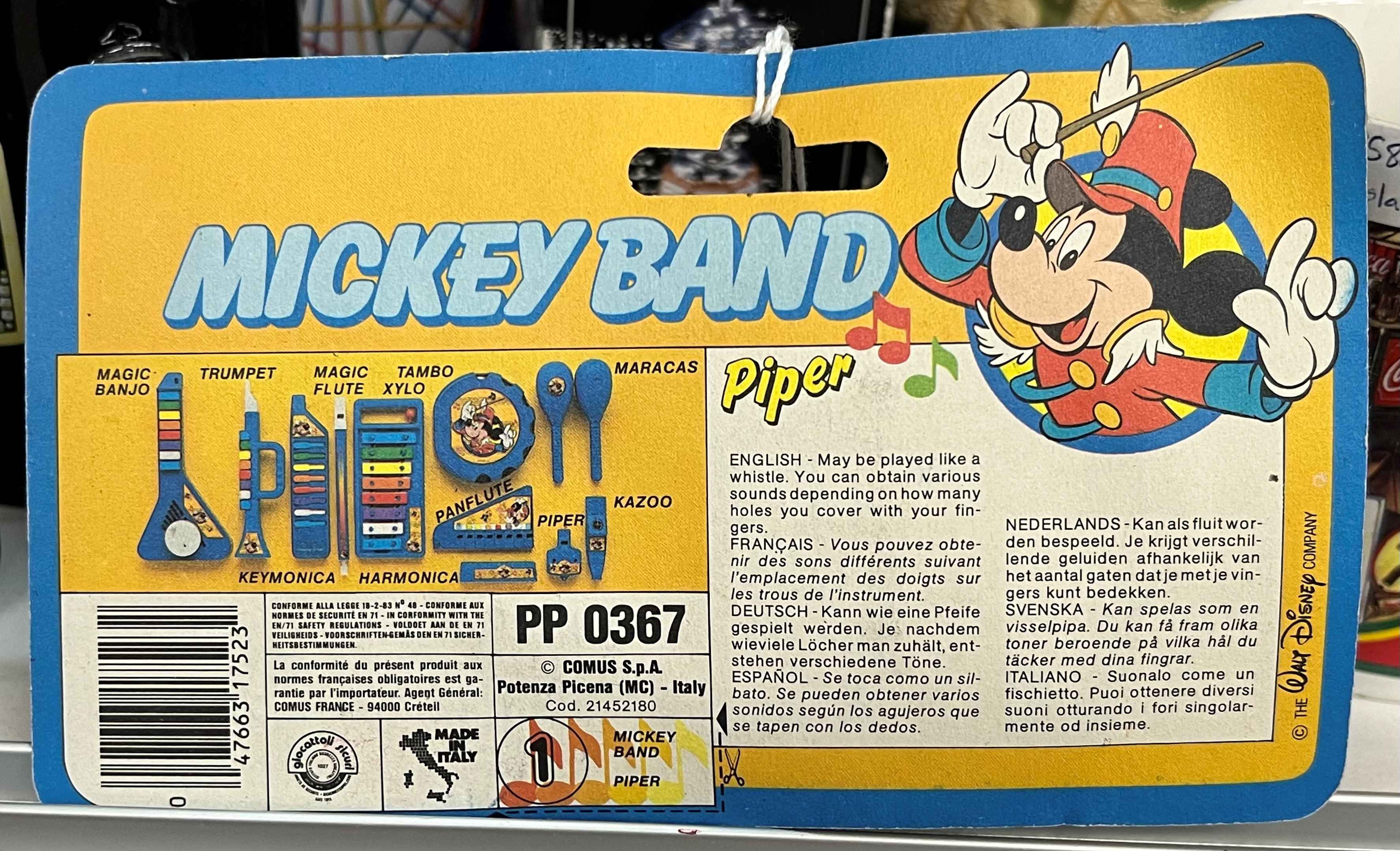 In the Wild: Disney’s Mickey Band Toy Instruments by Bontempi ...